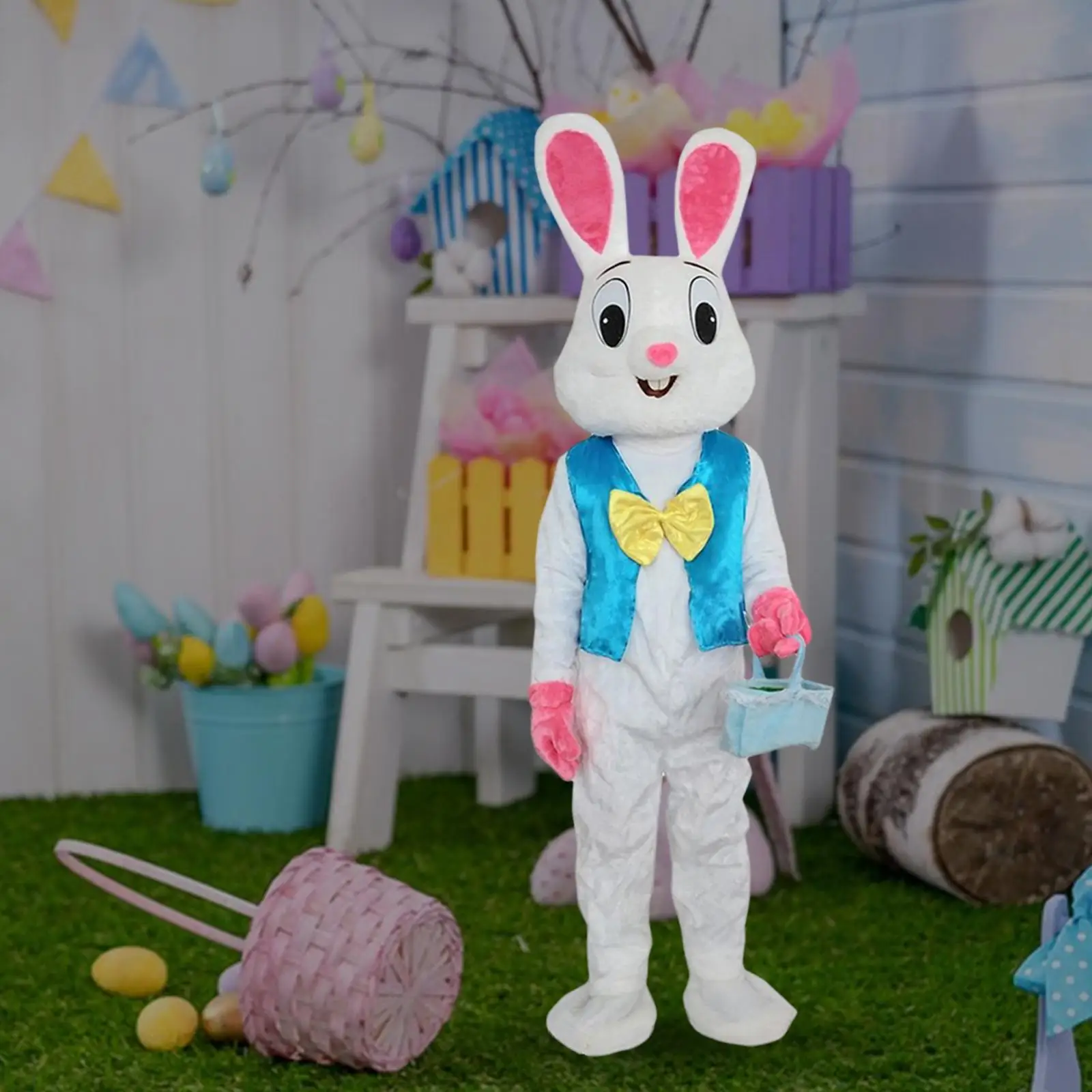 Easter Bunny Costume Full Body Party Rabbit Doll Costume Adult Rabbit ...