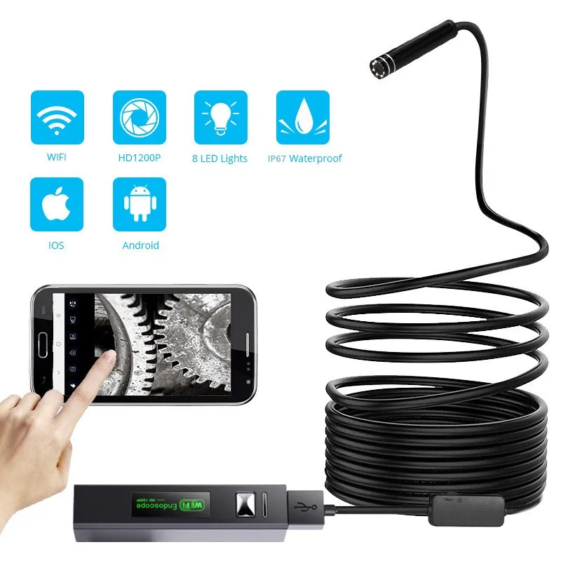 F150-WiFi-Endoscope-Camera-8MM-8LEDs-1200P-2-0MP-Industrial-Inspection ...