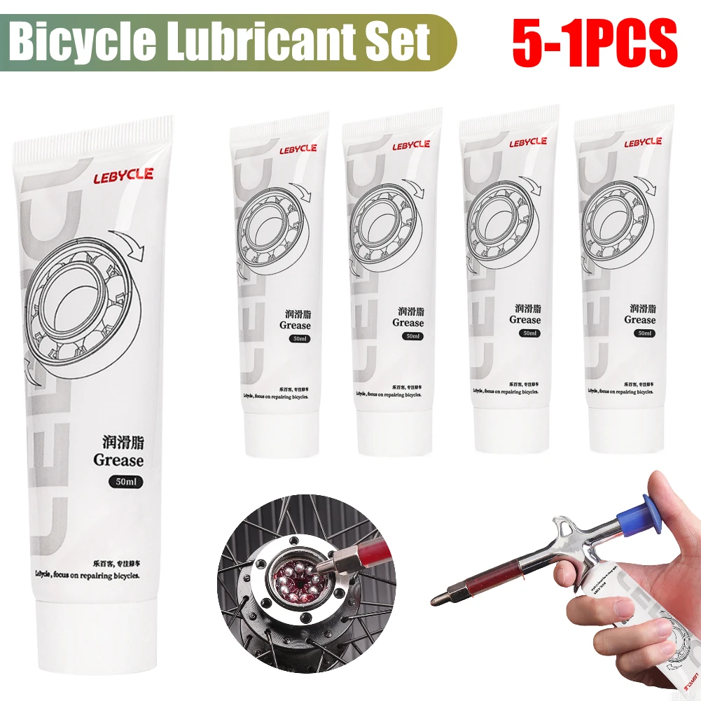 Bicycle Lubricant & Aluminum Grease Gun MTB Bike Ball Bearing Hub ...