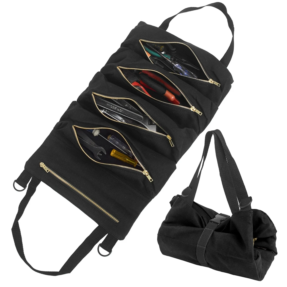 Tool-Roll-Multi-Purpose-Roll-Up-Tool-Bag-Wrench-Hammers-Roll-Canvas ...