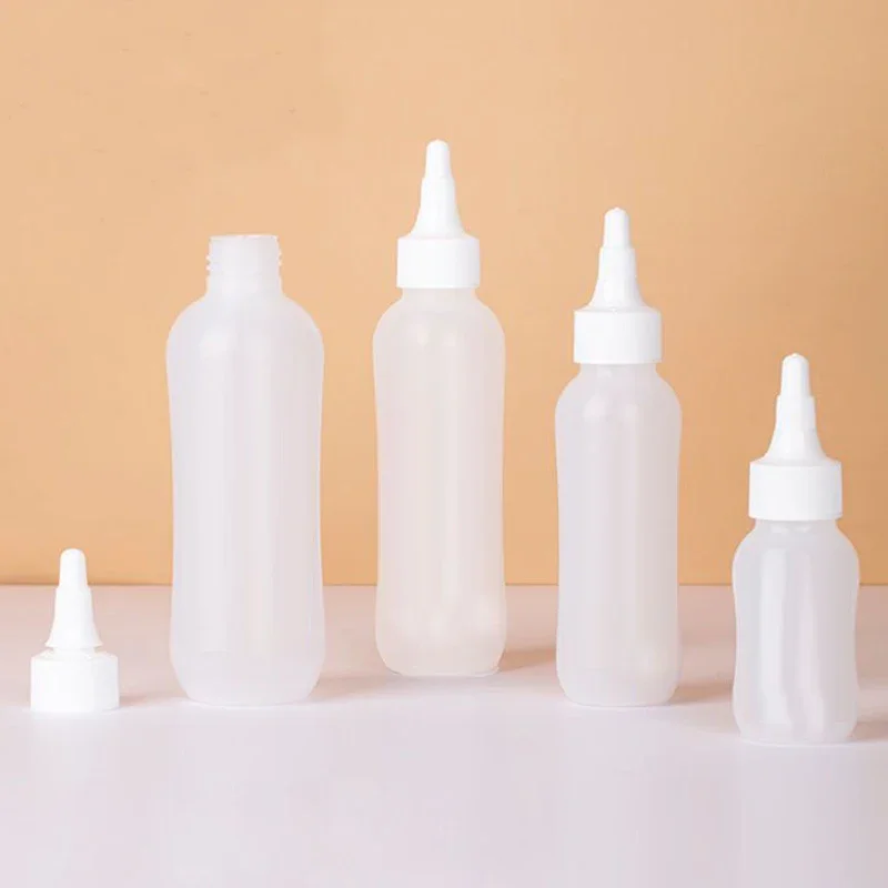 Empty 50/100/150/200ML Plastic HDPE Squeeze Bottle For Sauce Squirt ...