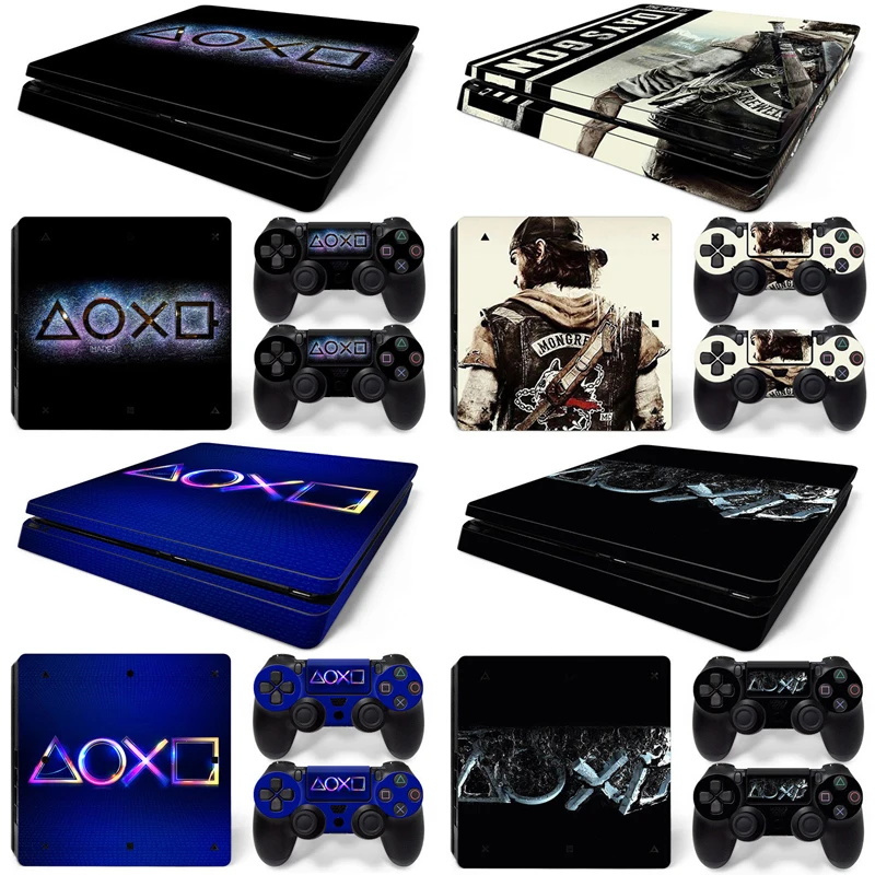 For PS4 Slim Console Skin Wrap Sticker Cover for PS4 Slim Protective ...
