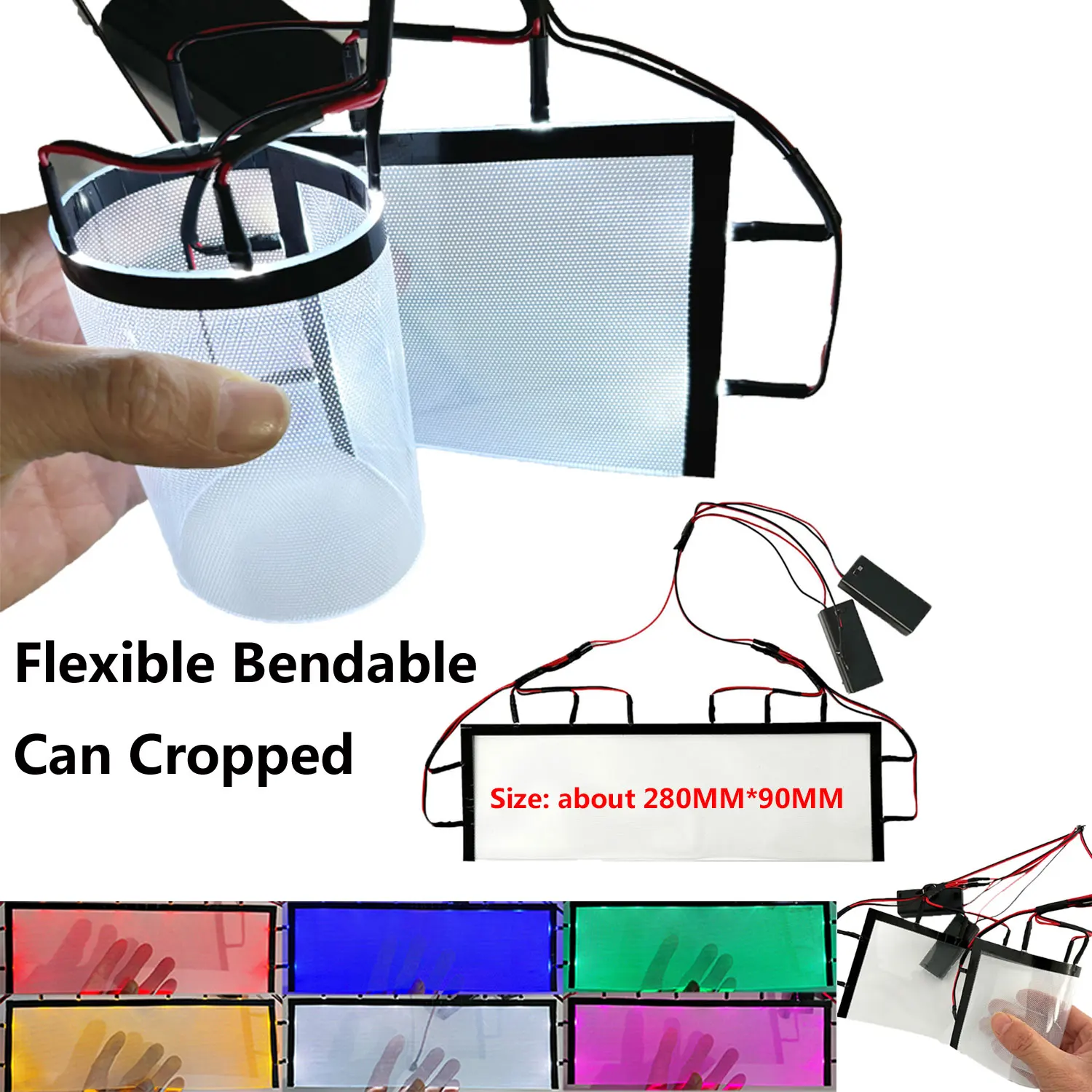 Large-Rectangle-Led-Eyes-Light-Decorations-Flexible-Bendable-Helmet ...