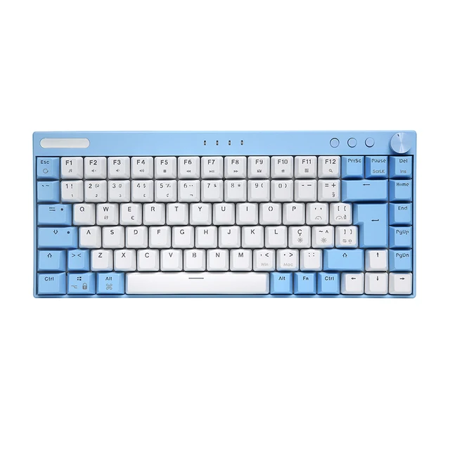 UYIQ YQ85 Brazilian Portuguese Wired Mechanical Keyboard 85 Keys Mixed ...