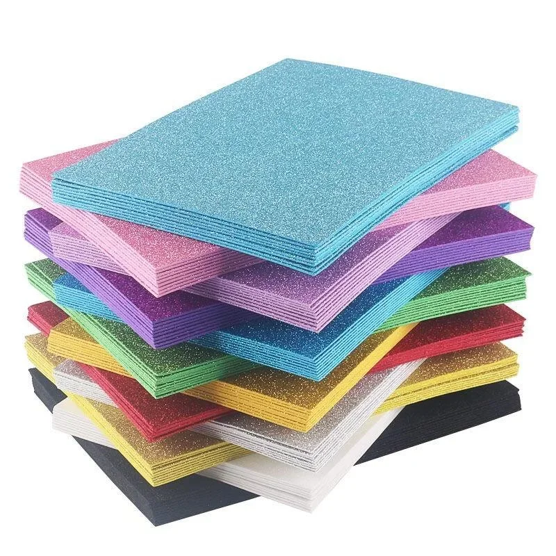 10Pcs-bag-2MM-Thick-A4-with-Powder-Sheet-Material-Glitter-Bright-Sponge ...