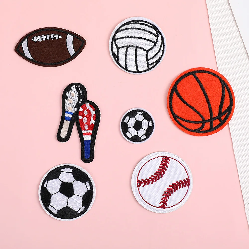 5pcs-Ball-Pattern-Embroidery-Patches-For-Clothes-Iron-On-Appliques ...