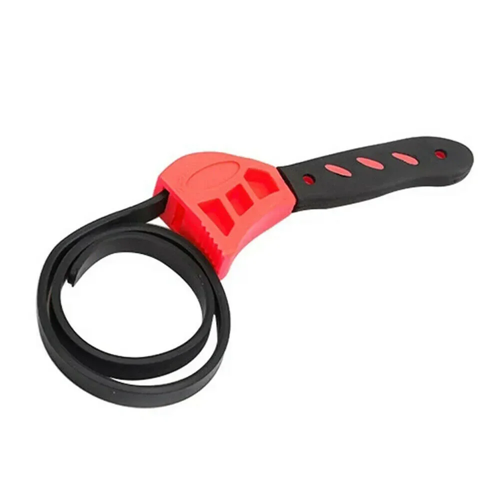 1xWrench-Tool-Adjustable-6in-Rubber-Strap-Wrench-Spanner-Oil-Filter ...