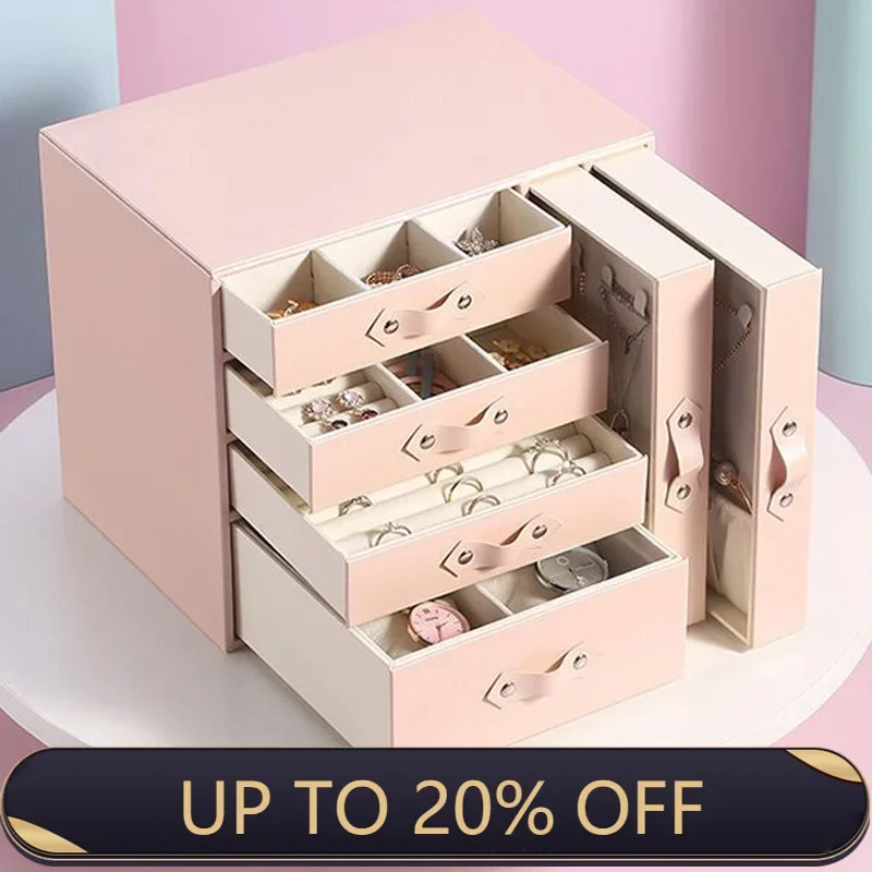 New-Large-capacity-Multi-layer-Drawer-type-Jewelry-Box-Simple-And-Fresh ...