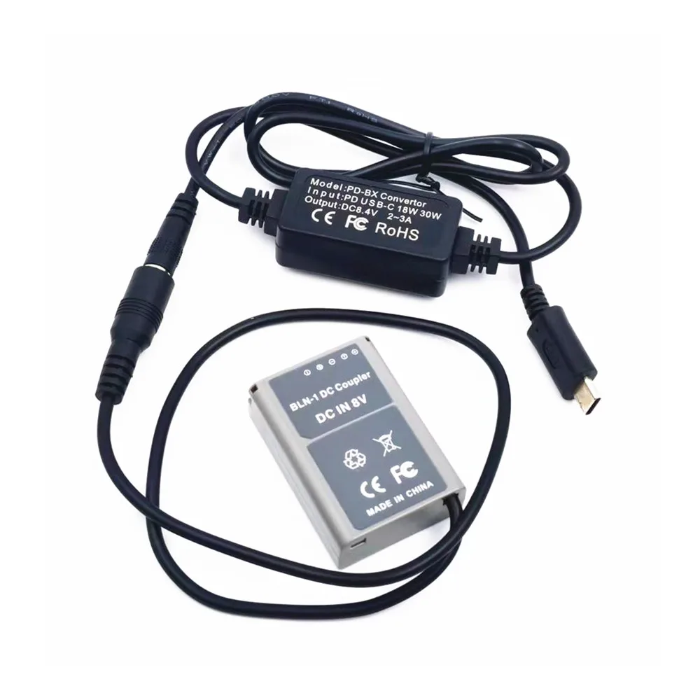 BLN-1 Dummy Battery with PD USB-C Converter PS-BLN1 DC Coupler for ...