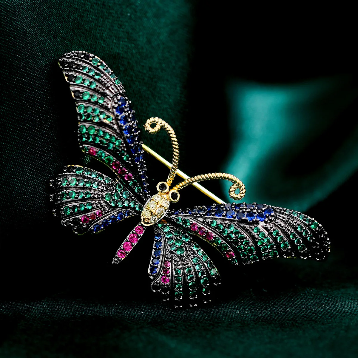 2021-New-Brooch-Pin-Buckle-With-Colorful-Zircon-Inlaid-Suit-Coat ...