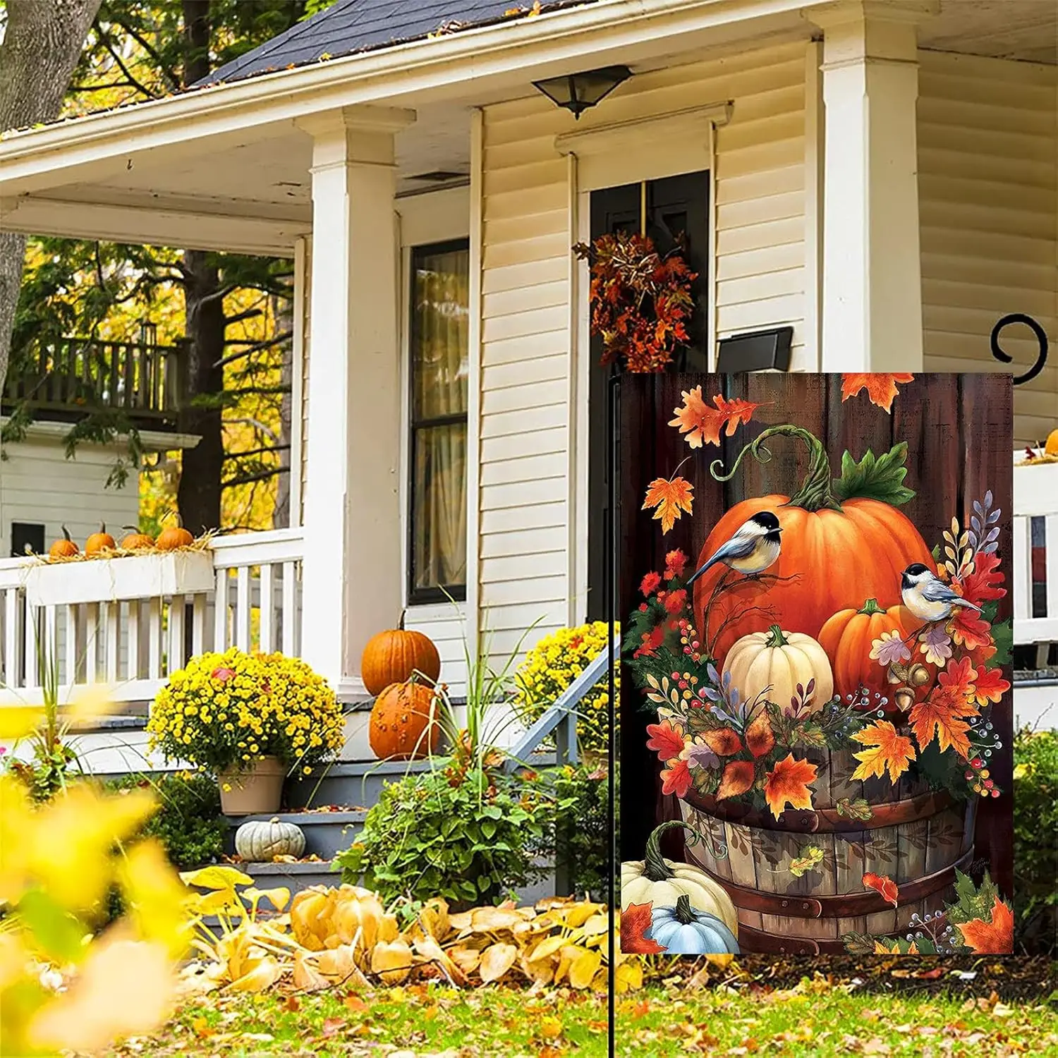Pumpkin Autumn Garden Flags | Gifts Flash