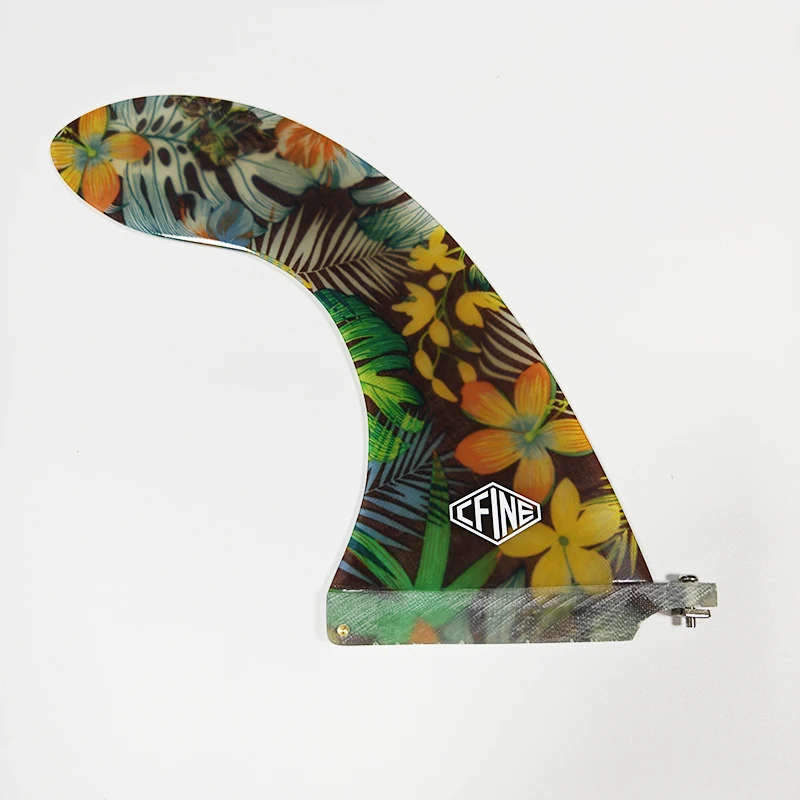 9-10-inch-longboard-fin-Single-Fin-Central-Fin-fiberglass-inlay ...