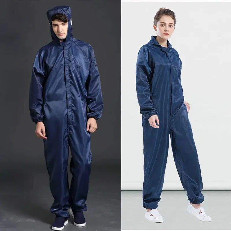 One-piece-Coveralls-Clean-Clothes-Hood-Cleanroom-Garments-Clean-Food ...