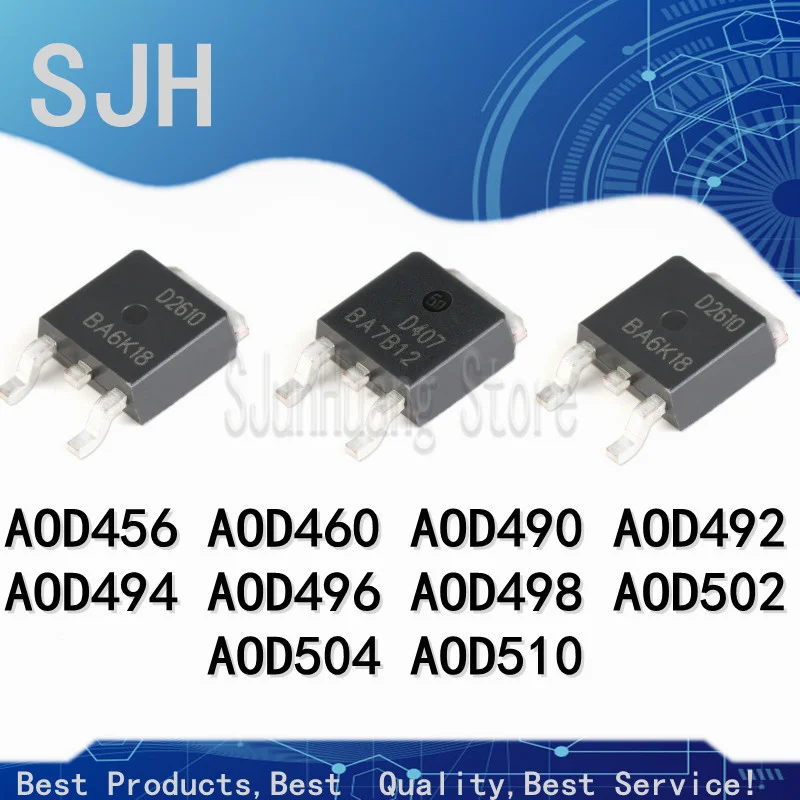10PCS-New-Original-AOD456-AOD490-AOD492-AOD494-AOD496-AOD498-AOD502 ...