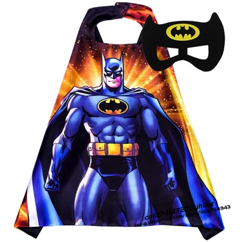 Disney Marvel Masquerade Frozen Mask Cape Cloak Anime Spider Man Batman ...