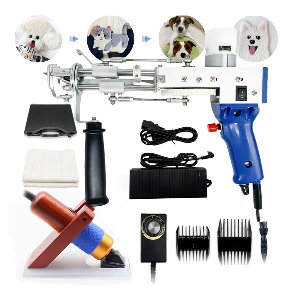 Tufting Gun 2 EM 1 Electric Carpet Tufting Gun pode fazer tanto cortar ...