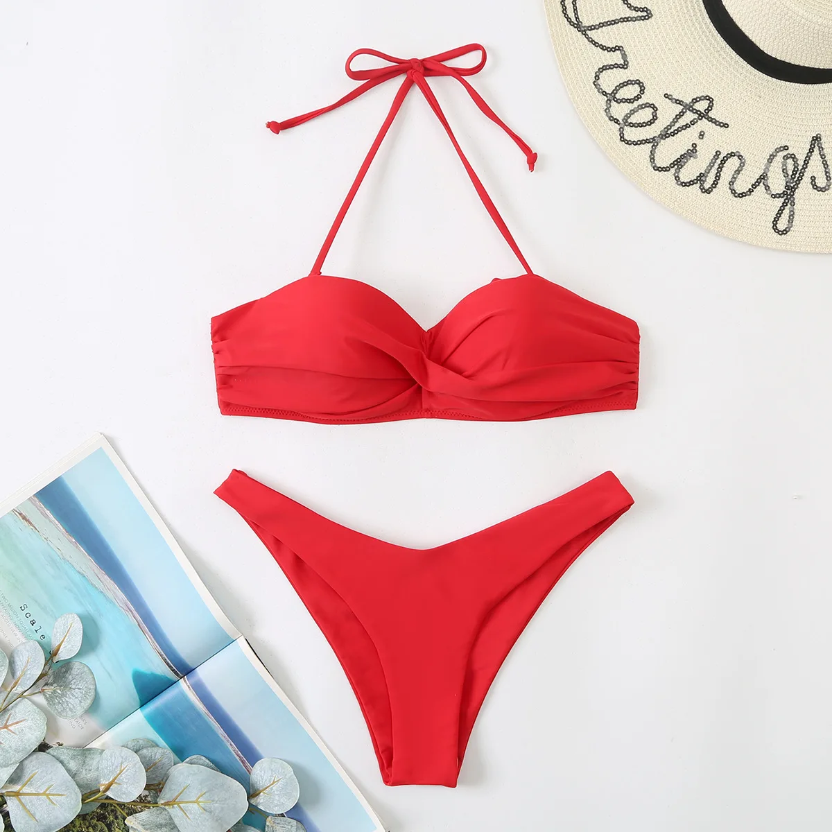 Push Up Bikinis Sexy Swimsuits Bandeau Vest Style Bikini Set Female ...