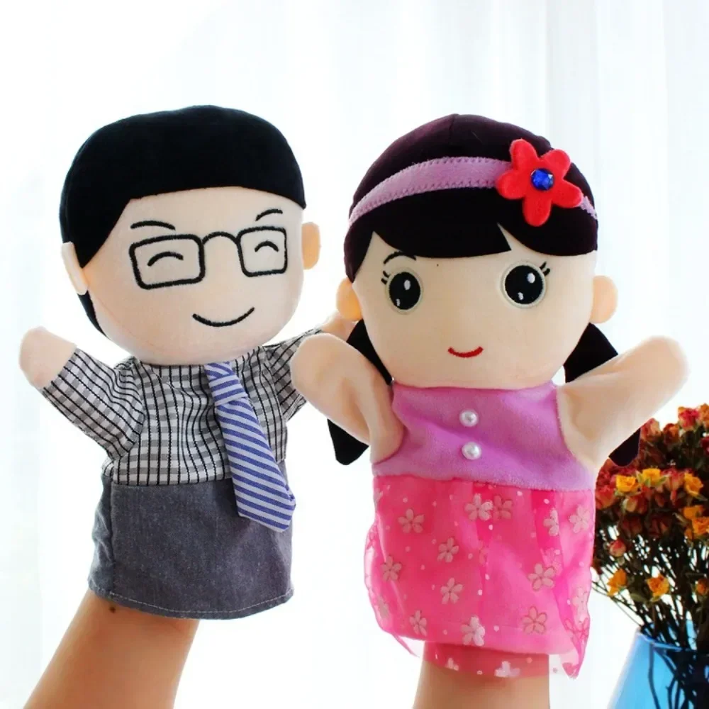 Family-Kids-Plush-Finger-Hand-Puppet-Popular-Activity-Boy-Girl-Role ...