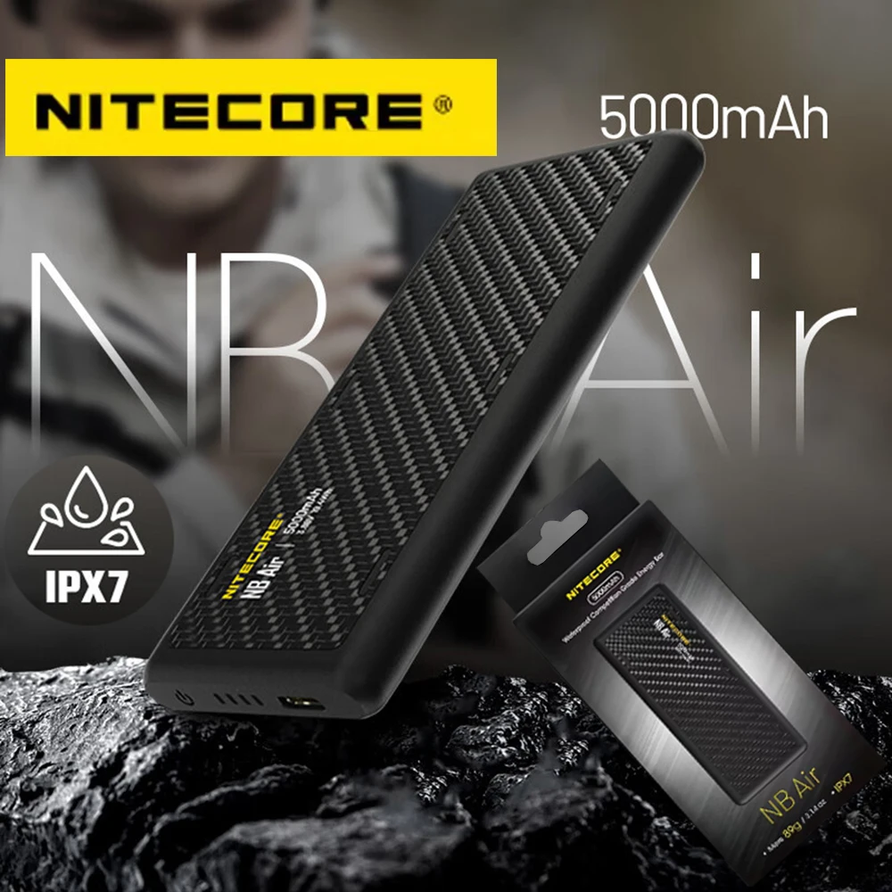 100%Original For NITECORE NB Air Power Bank 18W5000mAh Carbon Mobile ...