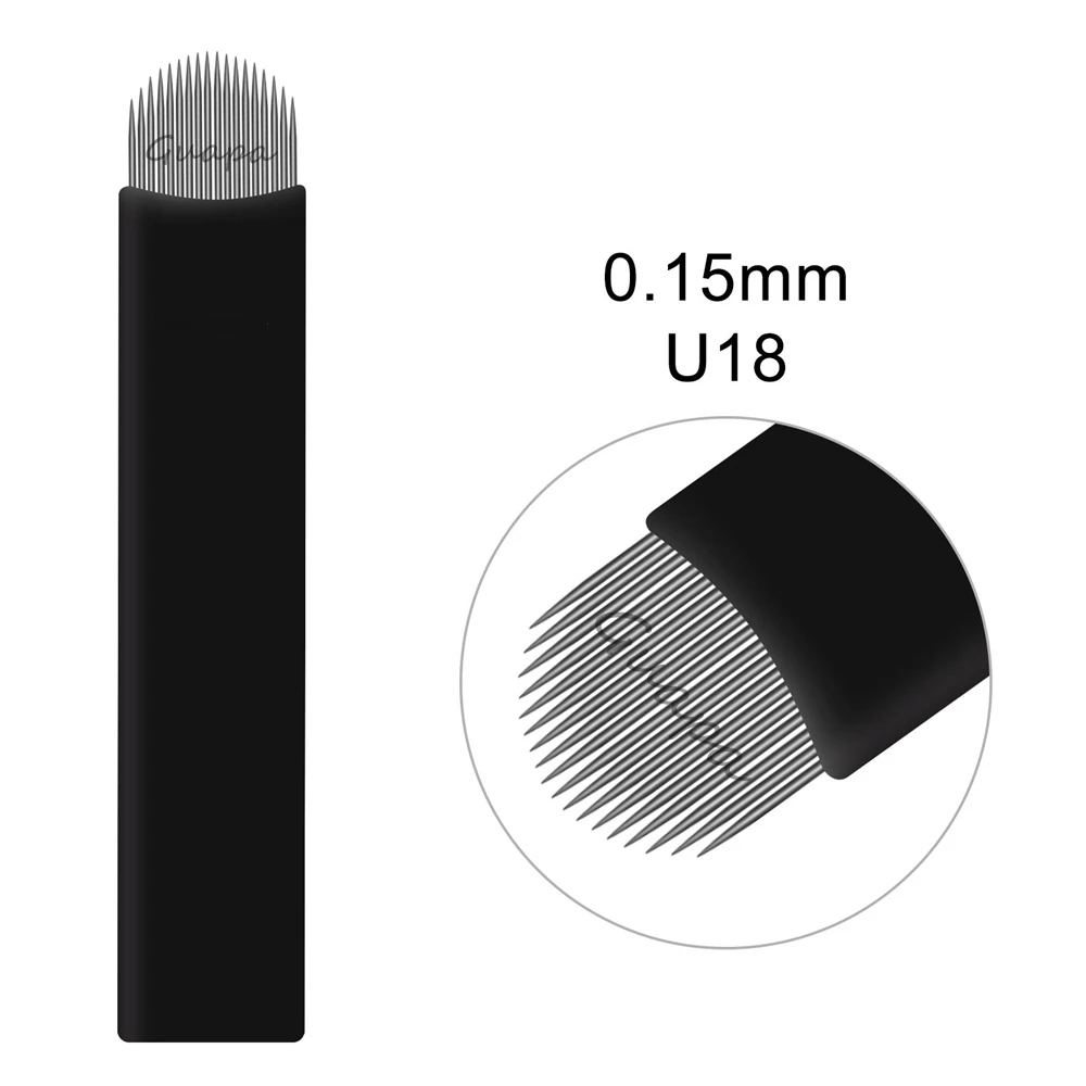 0.15mm 18U Lamina Tebori Flex Microblading U Nano Blades 18 pins ...