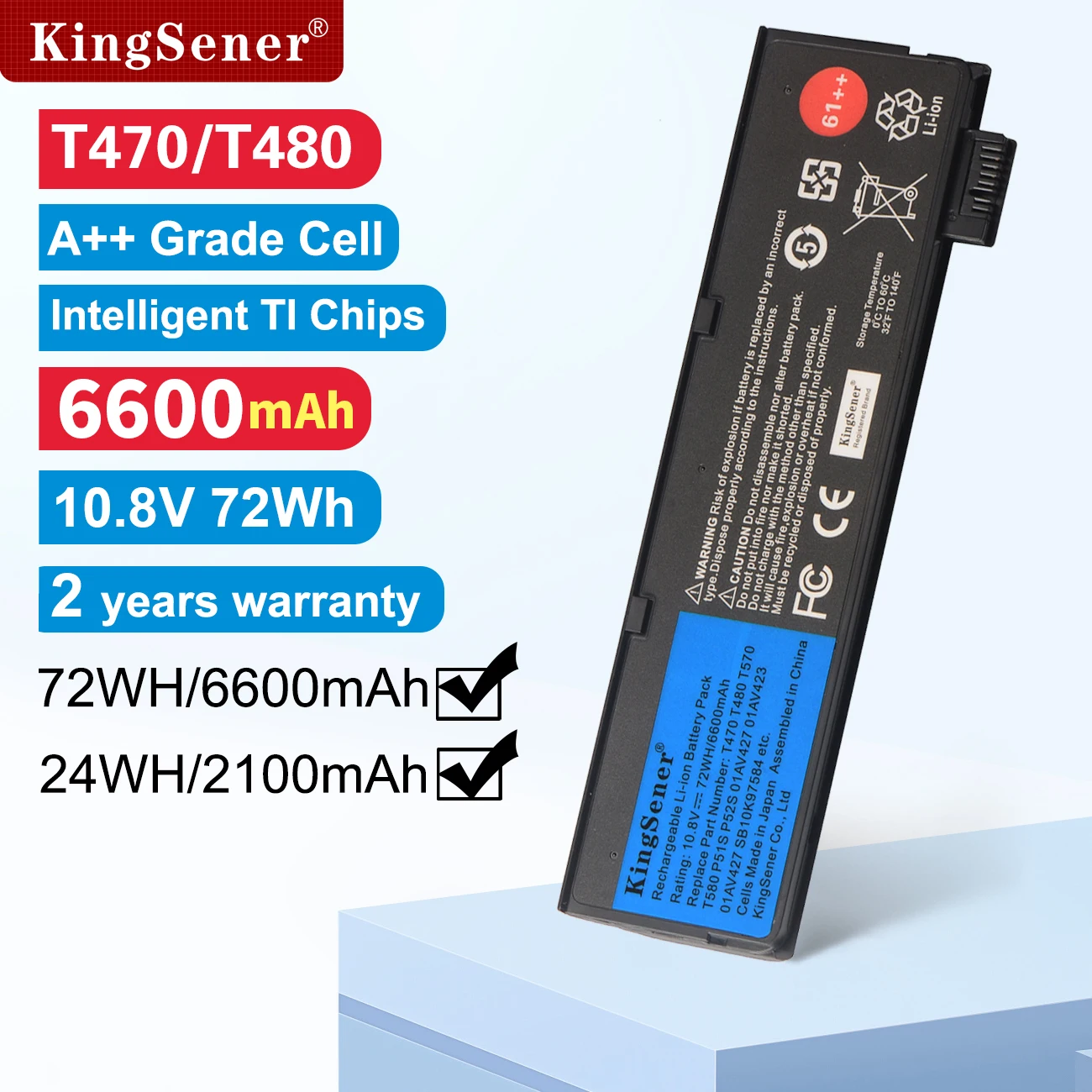 KingSener-10-8V-6600mAh-Laptop-Battery-for-Lenovo-ThinkPad-T470-T480 ...