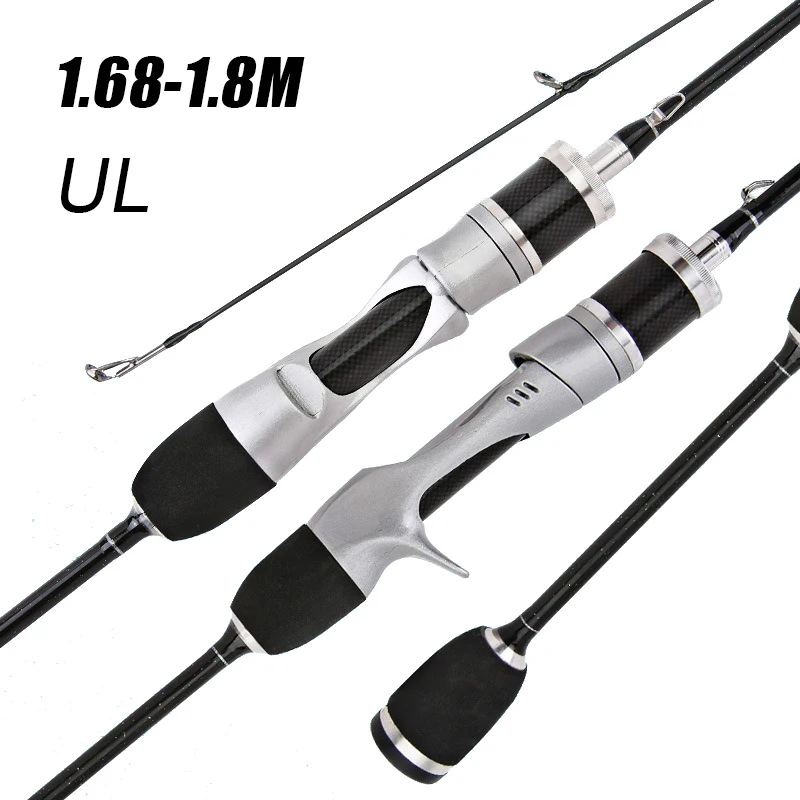 Small Bait Finesse System UL Spinning Casting Fishing Rod Carbon Fiber ...