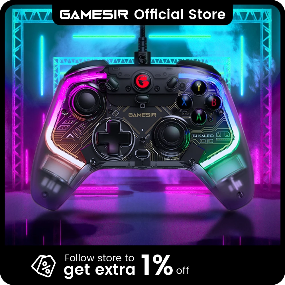 GameSir-T4-Kaleid-Gaming-Controller-Wired-Gamepad-with-Hall-Effect ...