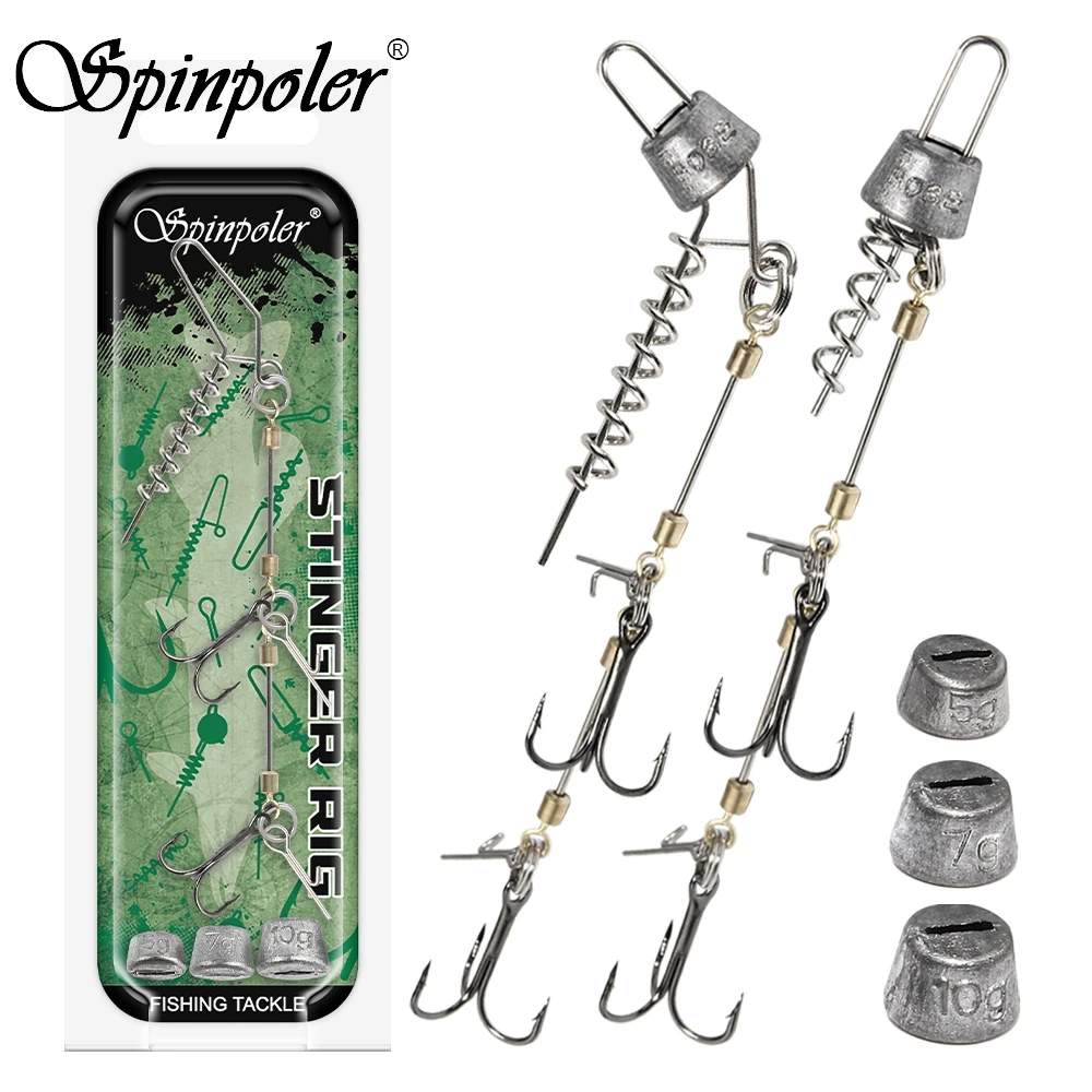 Spinpoler-Weighted-Stinger-Rigs-Multi-Depth-Screw-System-For-Soft-Bait ...