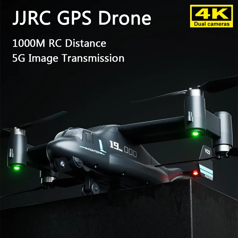 JJRC X27 Dron 4K GPS Drones sin escobillas Professionnel RC Quadcopter de flujo óptico WiFi FPV ...