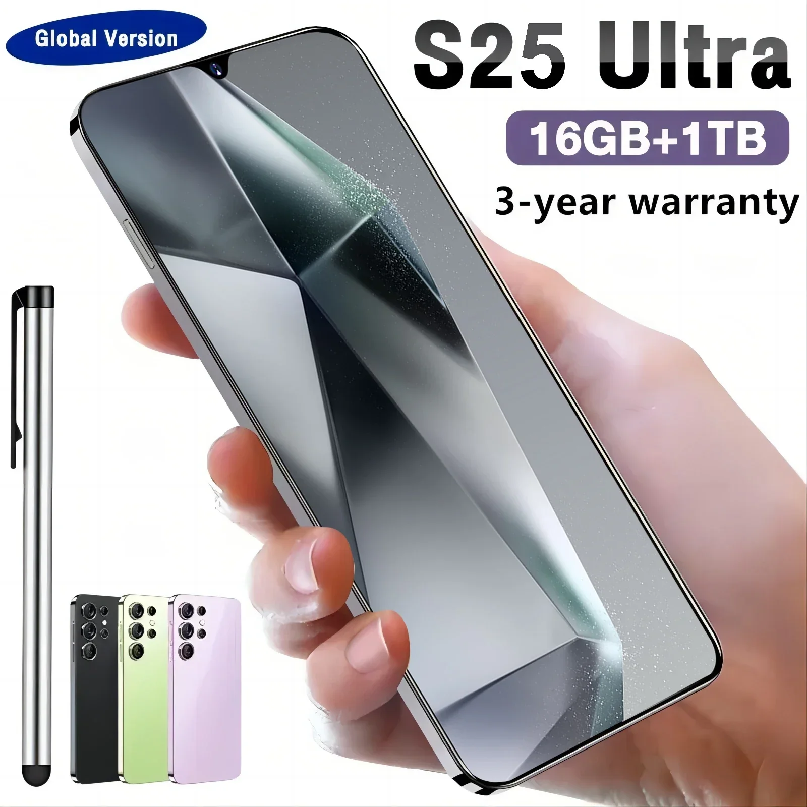 New-Smartphone-S25Ultra-5G-6-8-Snapdragon-8-gen2-Android-Cellphones ...