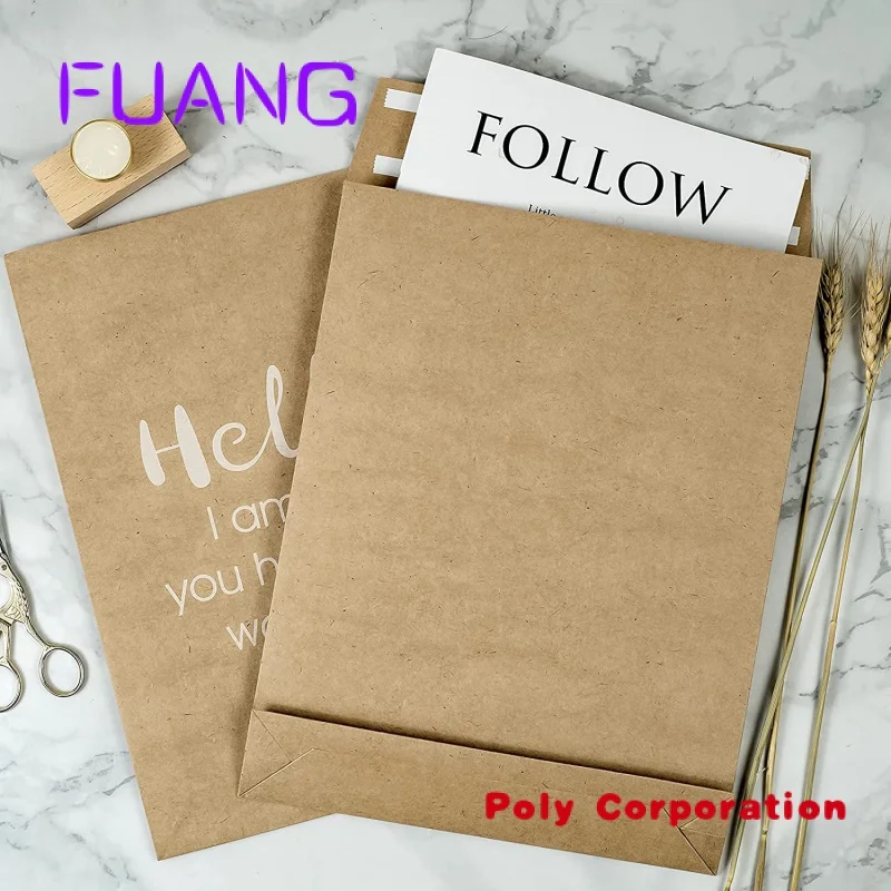 Custom-Custom-craft-kraft-brown-a4-eid-shipping-pouch-paper-mailing ...