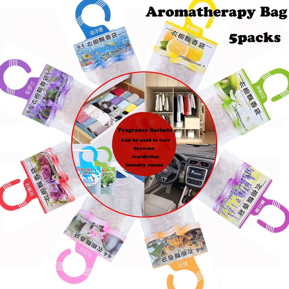 5packs Hanging Air Fresheners Fragrant Fragrances Aromatherapy Bag ...