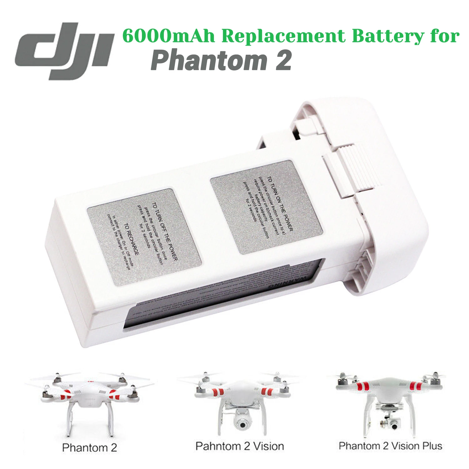 Replacement-for-DJI-Phantom-2-Battery-11-1V-6000mAh-Compatible-with-DJI ...