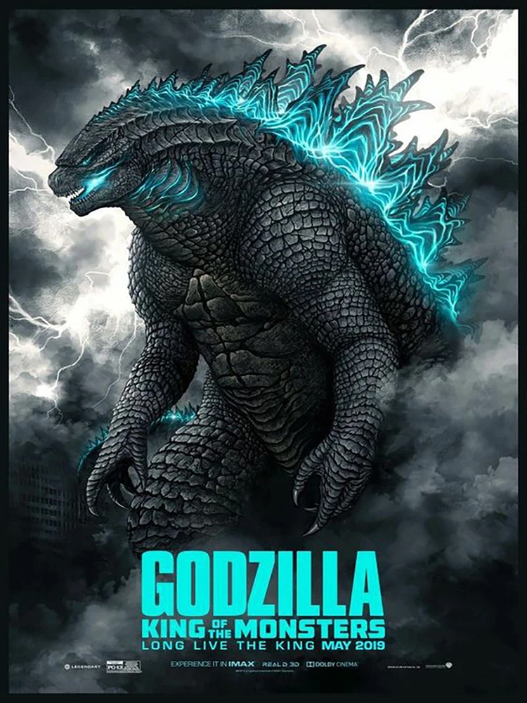 Kit-de-pintura-de-diamante-5D-DIY-Godzilla-War-bordado-de-Cruz-de ...