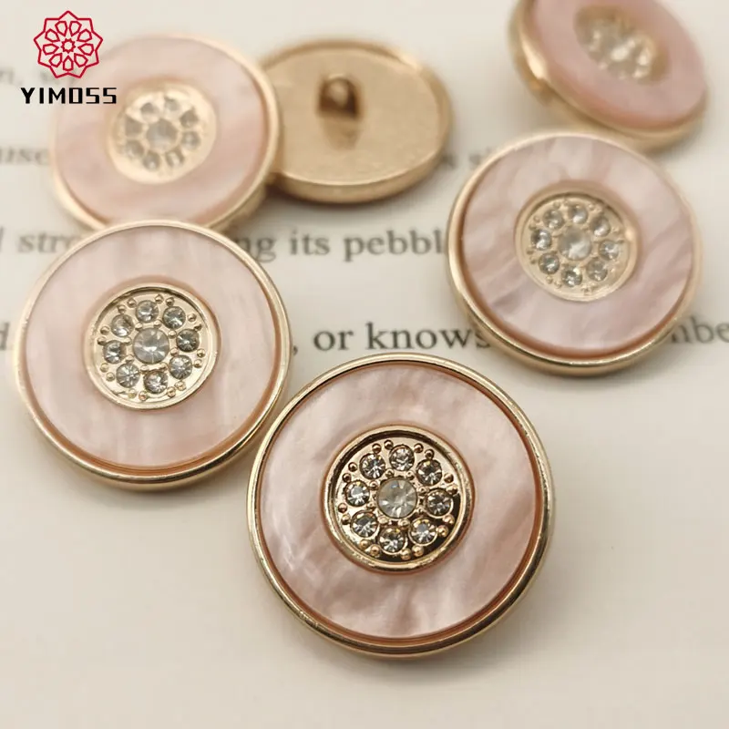 High-End-Luxury-Pink-Metal-Buttons-for-Clothing-Coats-Sewing-Buttons ...