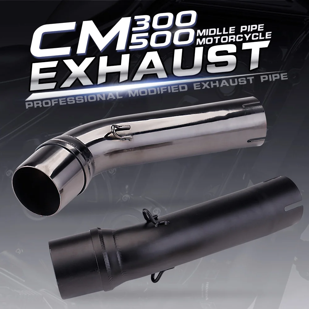 For-honda-rebel-500-Cmx500-cmx-500-Slip-On-link-pipe-exhaust-muffler ...