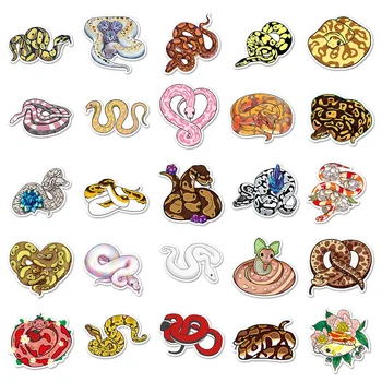 10/50Pcs Cartoon Cute Animal Snake Varied Stickers Pack for Kids Travel ...