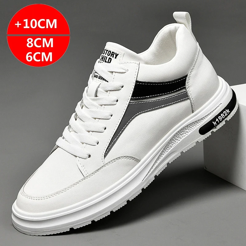 Elevator Shoes Men Heightening Shoes Genuine Leather Height Increase 6 ...