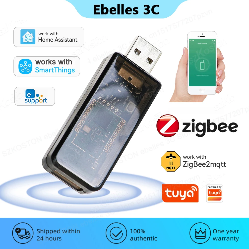 Smart-Home-ZigBee-3-0-Signal-Repeater-USB-Extender-Support-eWeLink-Tuya-Home-Assistant ...