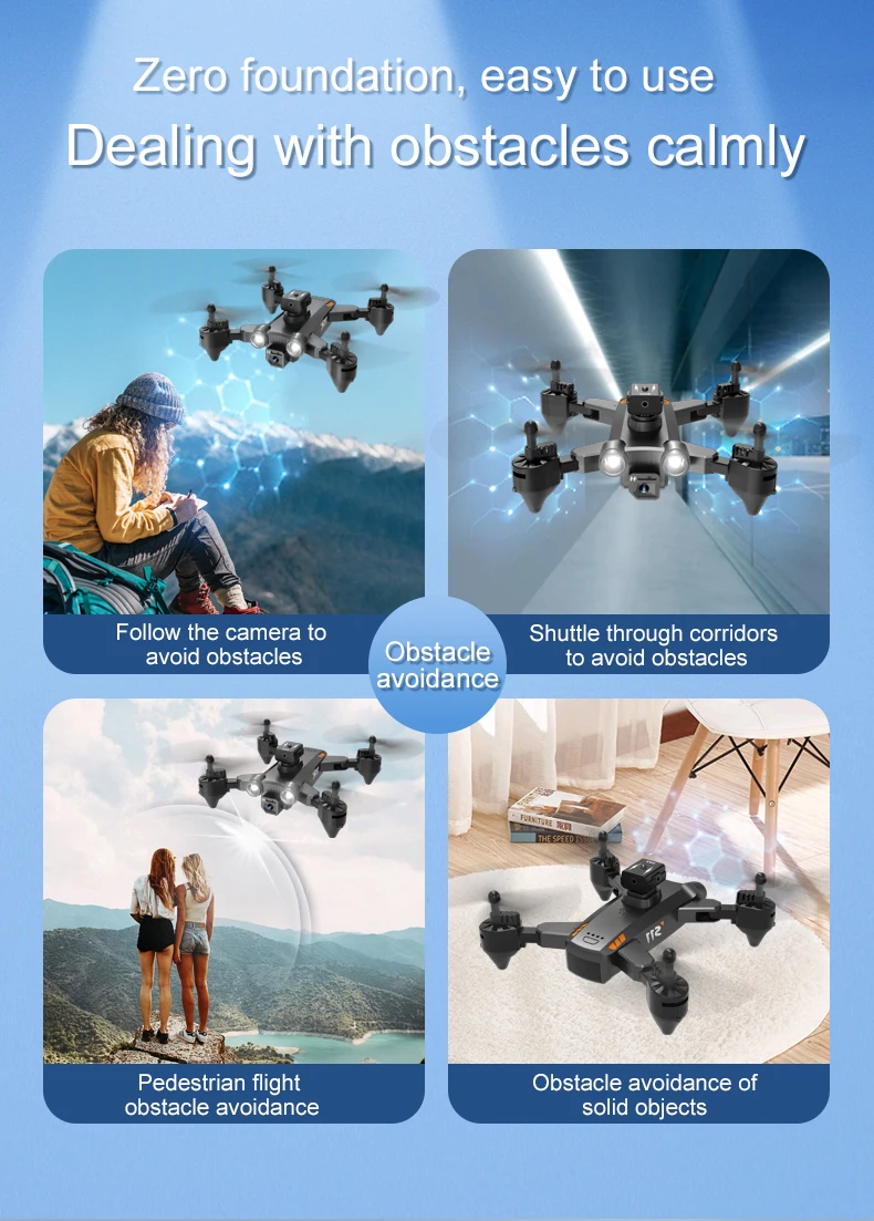 8K-double caméra 3B - Drone S11 RC avec double caméra HD 8K ...