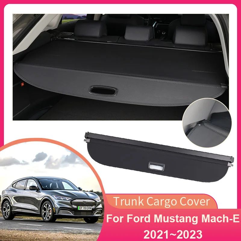 Rear Trunk Cargo Cover for Ford Mustang Mach-E 2021 2022 2023 Partition ...