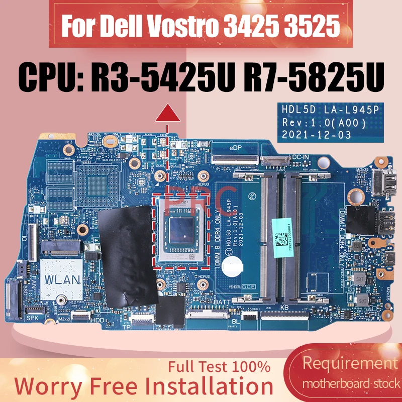 Placa-m-e-HDL5D-LA-L945P-para-Dell-Dell-Vostro-3425-3525-R3-5425U-R7 ...
