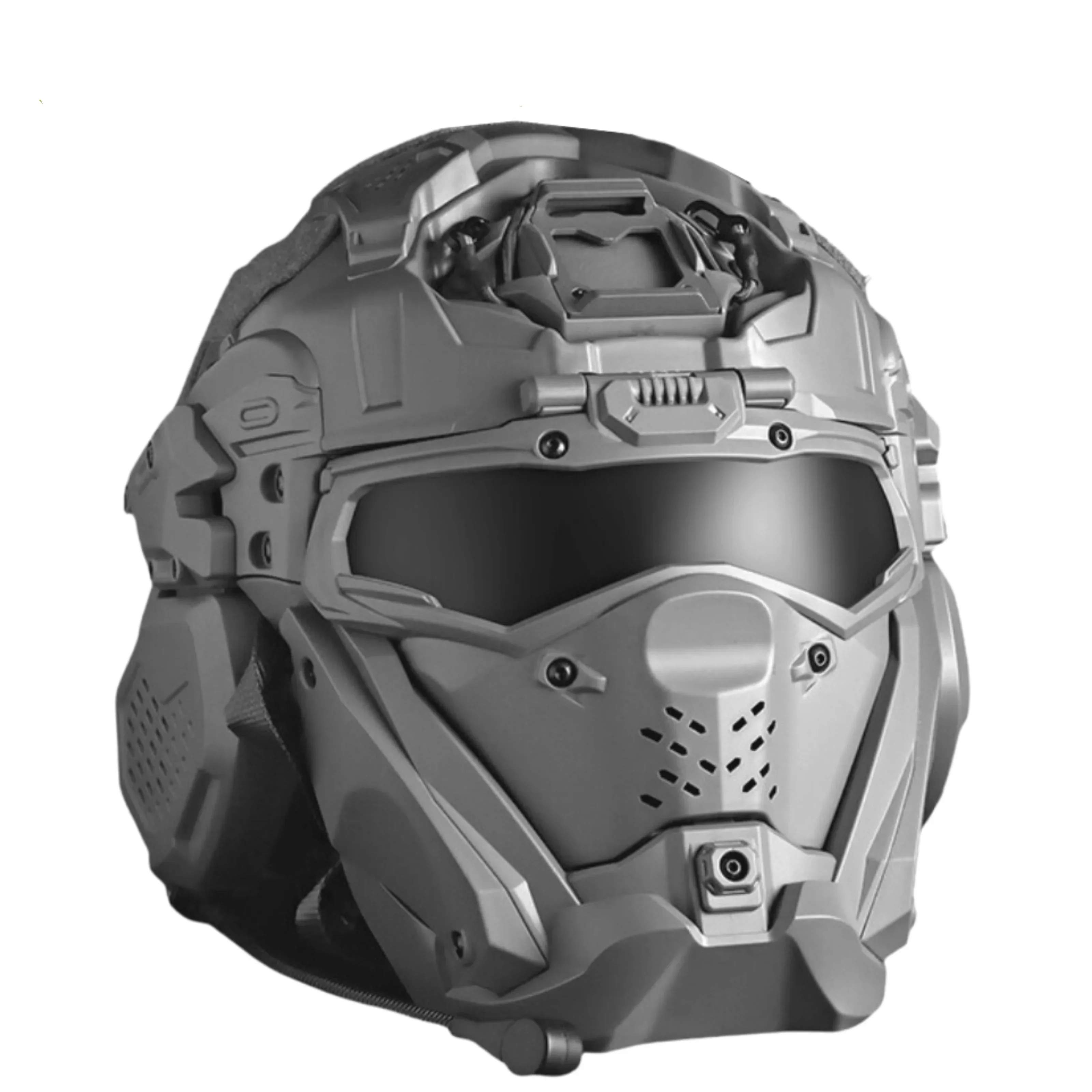 Airsoft-Fast-Helmet-Tactical-Military-W-Ronin-Assault-Helmet-II-Built ...