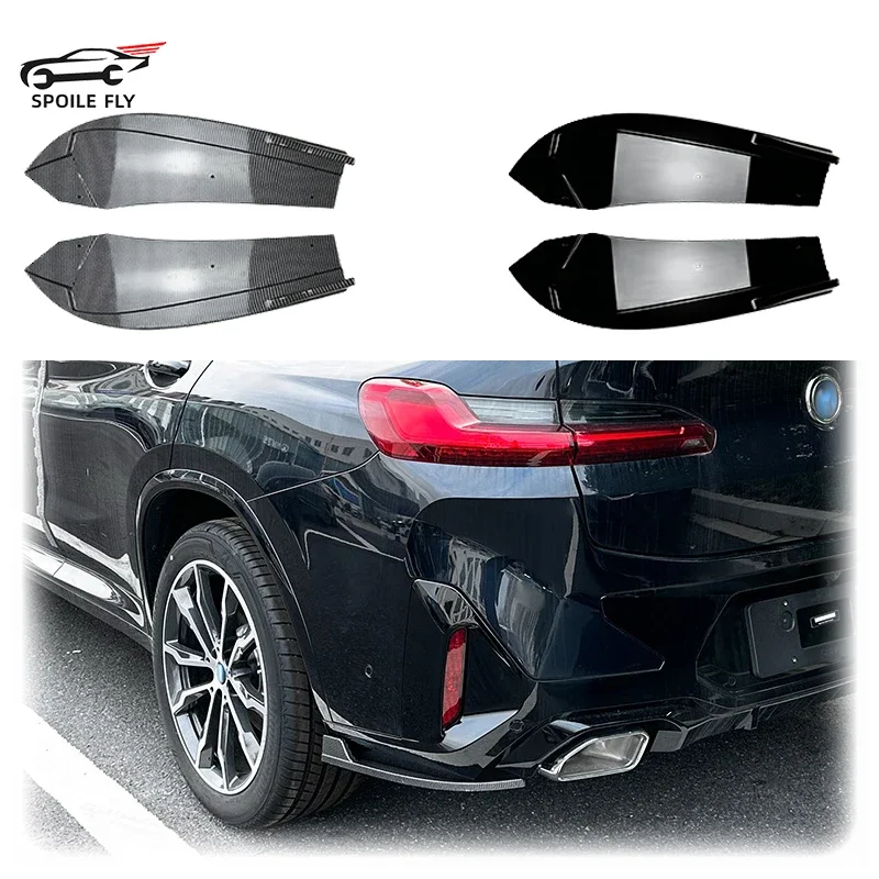 2022-To-Up-For-X4-G02-LCI-M-Sport-Car-Rear-Bumper-Lip-Spoiler-Canards ...