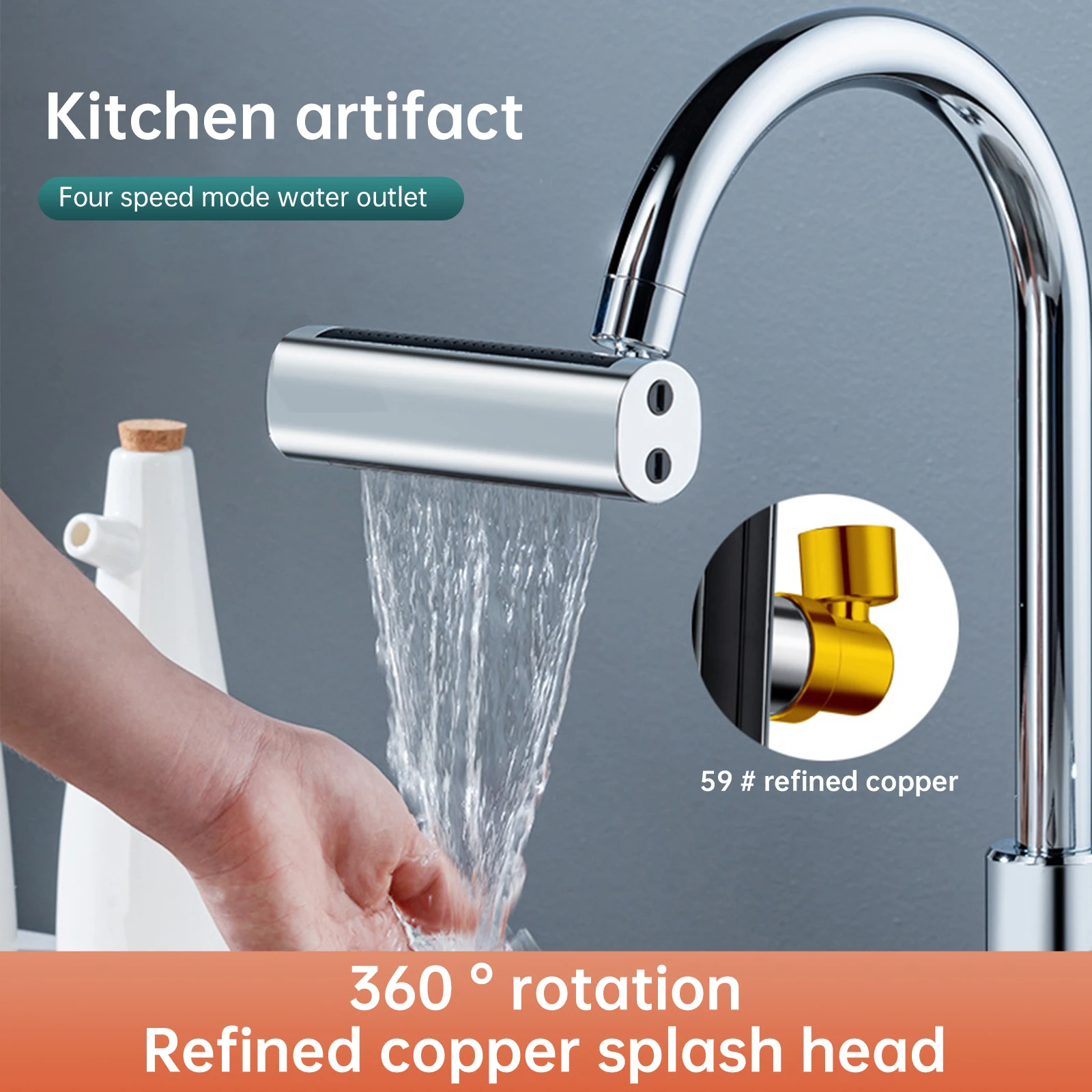 Waterfall-Kitchen-Faucet-3-Speed-Water-Outlet-Universal-Faucet ...