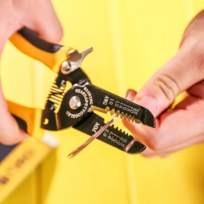 DELI-7-Inch-Wire-Stripper-Crimper-Cable-Cutter-And-Cutter-Slip ...