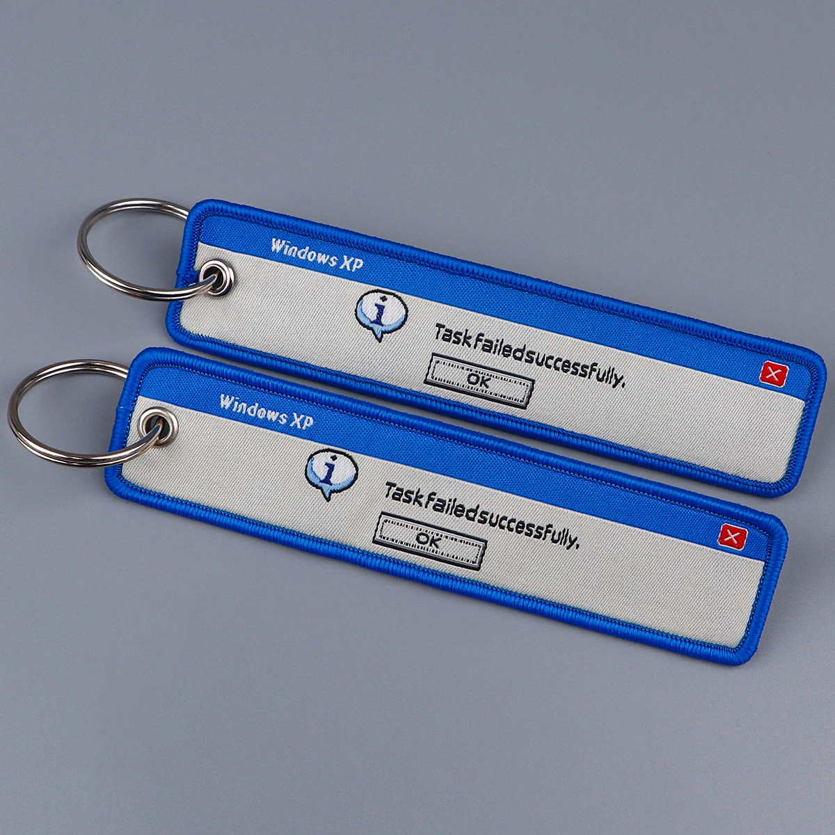 Task-Failed-Successfully-Embroidery-Key-Fobs-Funny-Key-Tags-Keychain-For-Motorcycles-Cars-Key ...