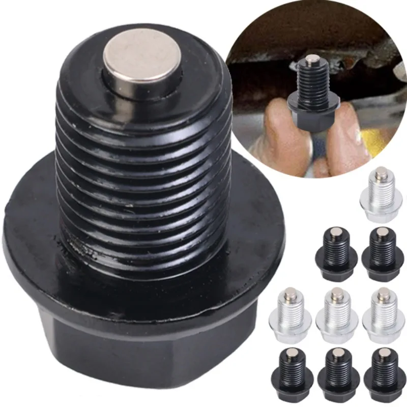 Magnetic Engine Oil Pan Drain Nut Thickened Extended Carbon Steel Oil ...