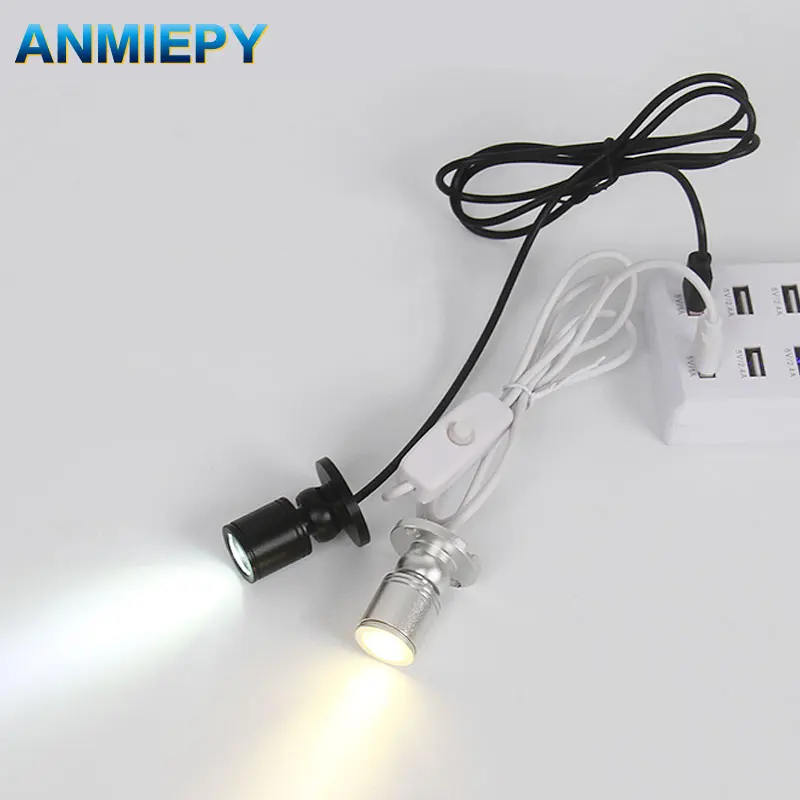 Led-USB-Spotlight-3W-DC5V-Jewelry-Cabinet-Showcase-Counter-Lamp-Surface ...