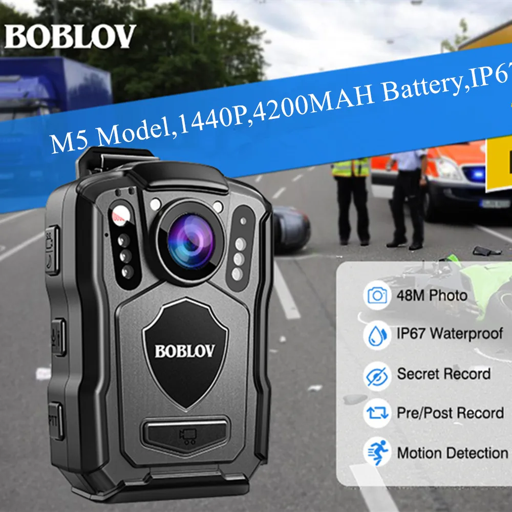 Boblov M5 1440P Infrared Night Vision Full HD Lens Mini Camera Dash Cam Small Camcorders ...